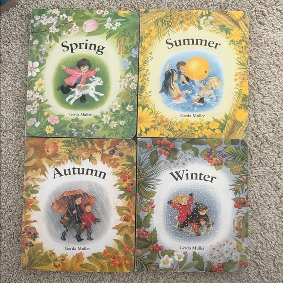 Other | Set Of 4 Seasonal Board Books For Toddlers And Young Children ...